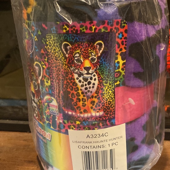 Other | Official Lisa Frank Hunter Plush Throw 46in X 6in | Poshmark